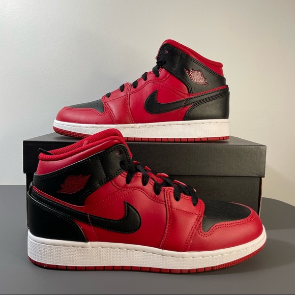 Jordan | Shoes | Jordan Mid Red Black | Poshmark